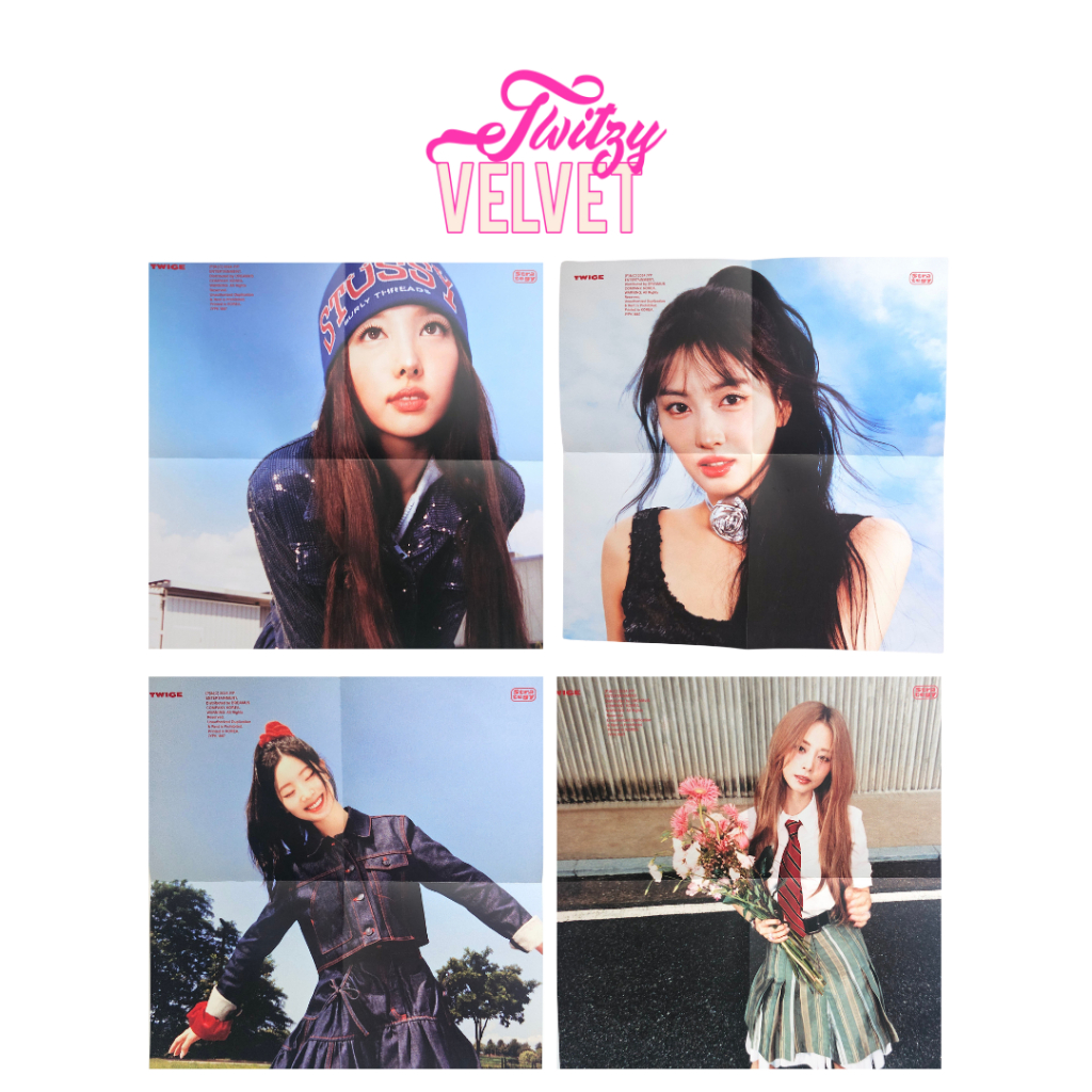 OFFICIAL Twice Strategy Standard Album Member Poster + POB Folded ...