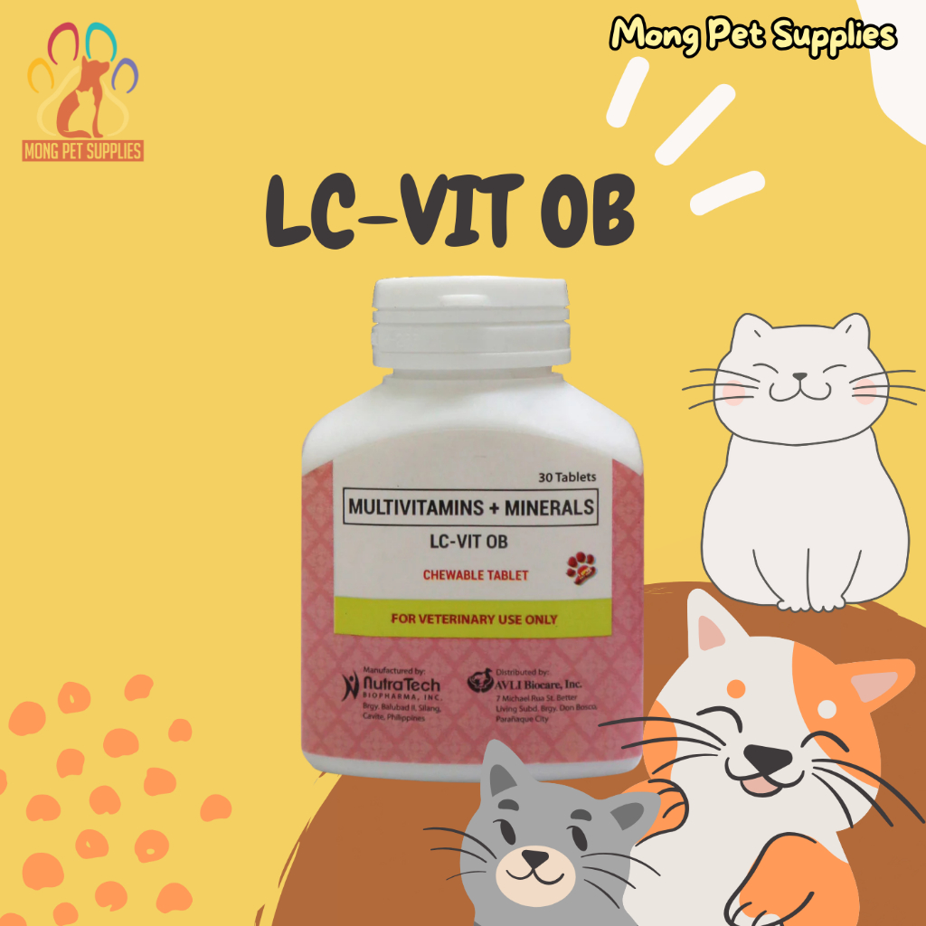 LC-Vit OB Chewable Tablet for for Pregnant/Lactating Dogs 30tabs ...