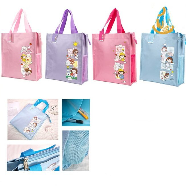 Macaron Bag high capacity shoulder bag with zipper and 2 pocket on the ...