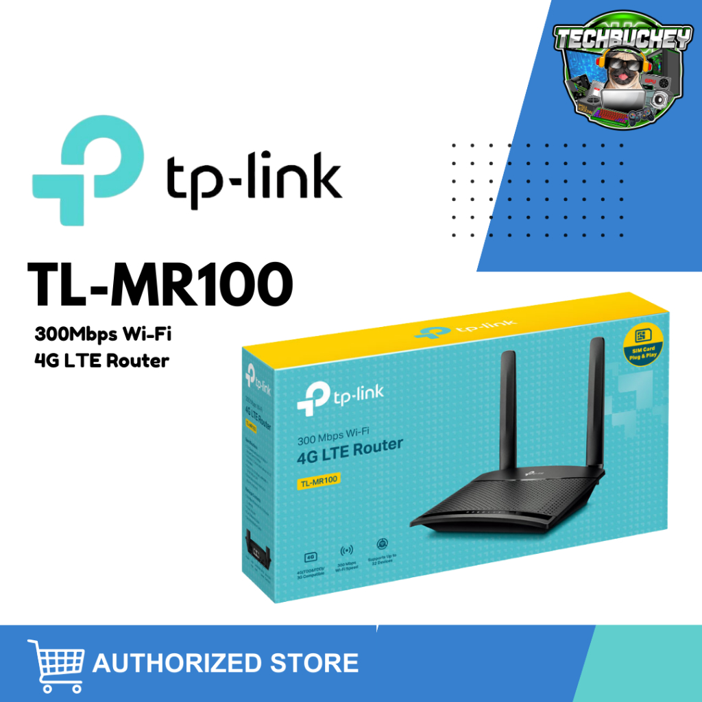 TP-Link TL-MR100 300 Mbps Wireless N 4G LTE Router | Shopee Philippines