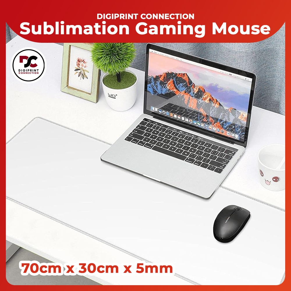 Gaming Mouse Pad White Lining 70cm x 30cm x 5mm Sublimation Thick Anti ...