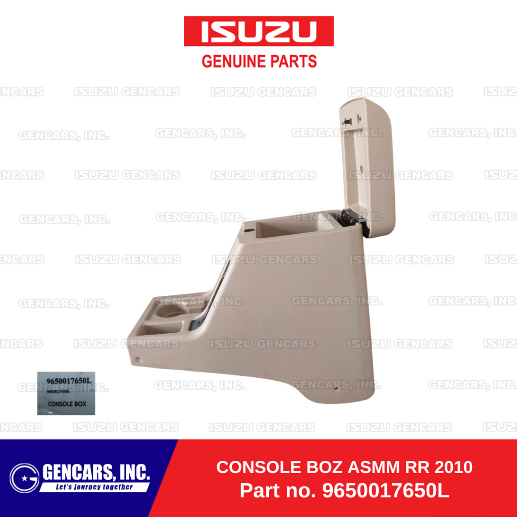 Isuzu Center Console Box Asm Rear (Beige) for Sportivo 2010 ...