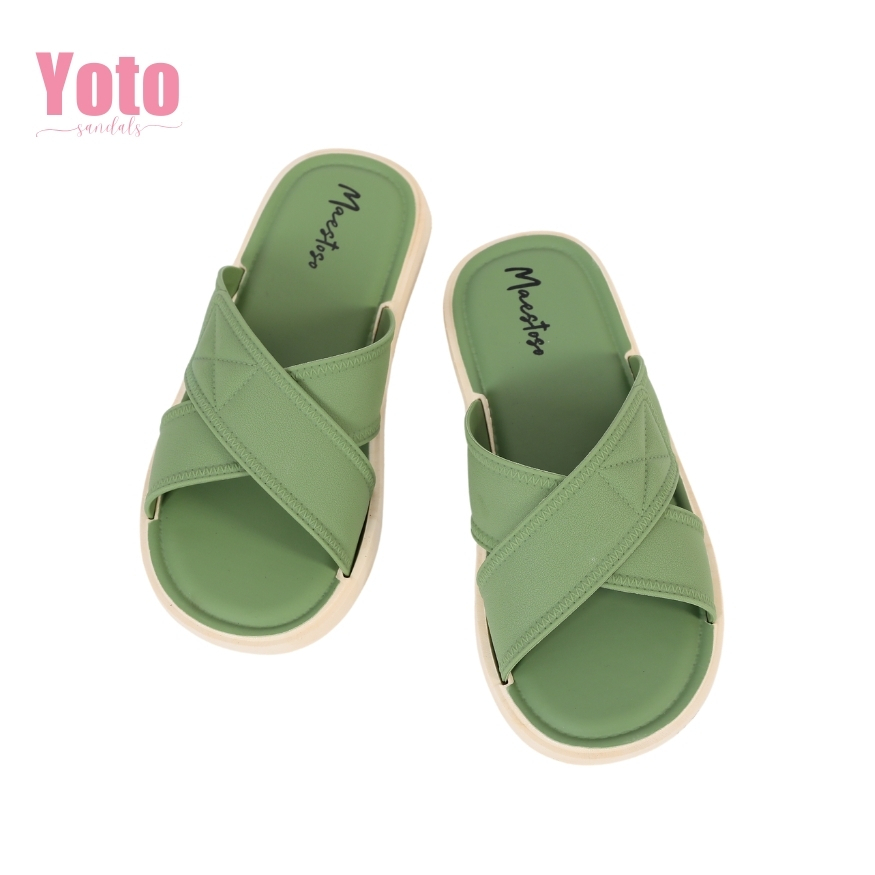 YOTO New Slippers Cross-strap Anti Slip Footwear Indoor and Outdoor ...