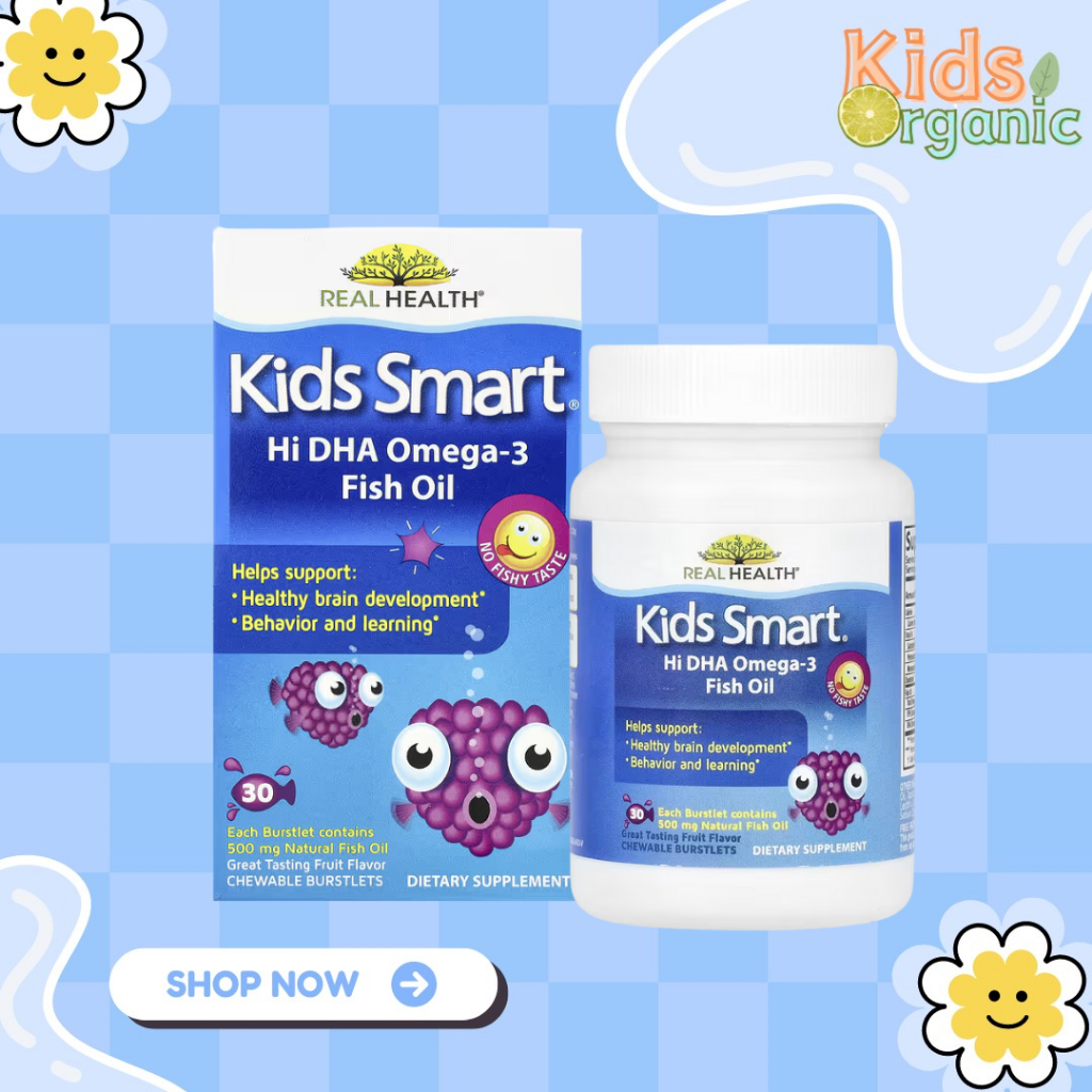 Kids Smart, Kids Smart®, Hi DHA-Omega 3 Fish Oil, Fruit, 30 Chewable ...