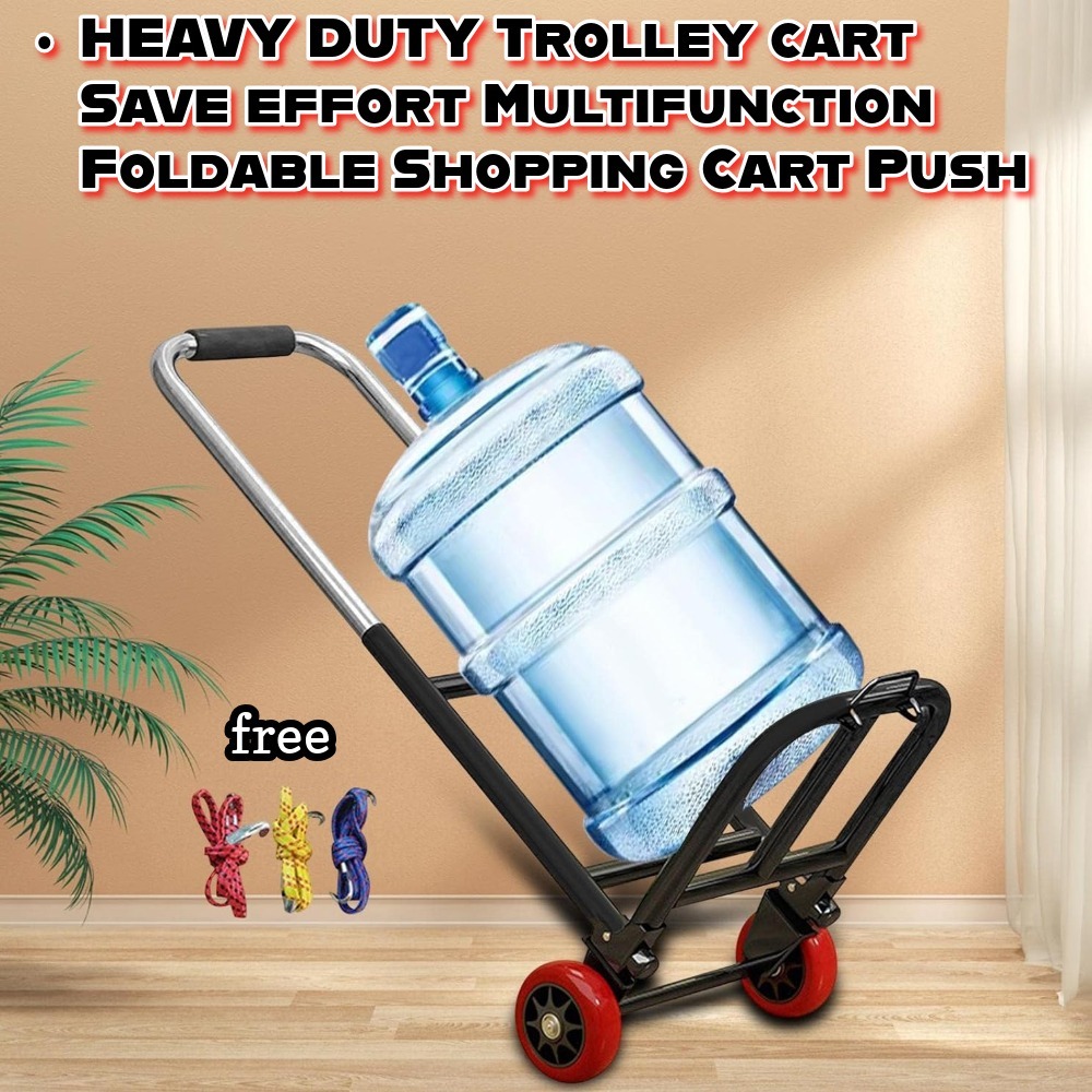 Trolley push cart 200kg weight capacity Folding Home Handling Trailer ...