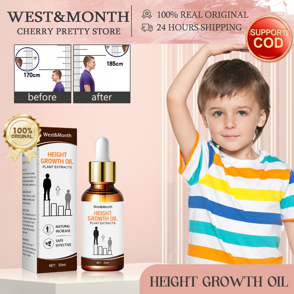 West&Month Height Growth Essential Oil 30ml Original Height Enhancer ...