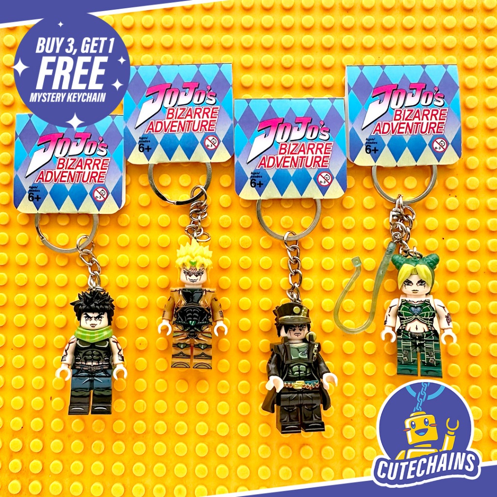 [PROMO]Jojo's Bizzare Adventure Custom Brick Keychain Jotaro Kubo Dio ...