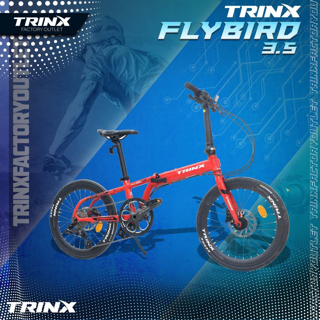 Trinx Flybird 3.5 Folding Bike Alloy 20" , 1x10 Speed | Shopee Philippines