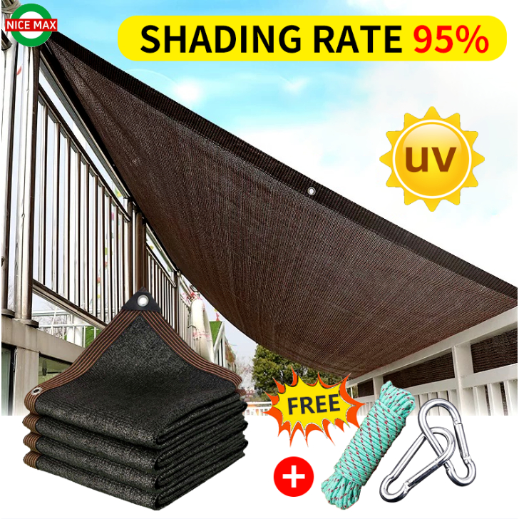 【PH STOCK】FREE ROPE Resistant 95% Sunshade Net for Greenhouse Garden ...