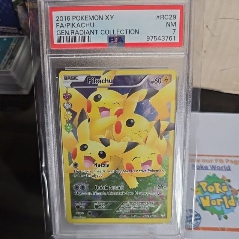 PSA 7 Pikachu RC29 - Radiant Collection XY Generations - Full Art ...