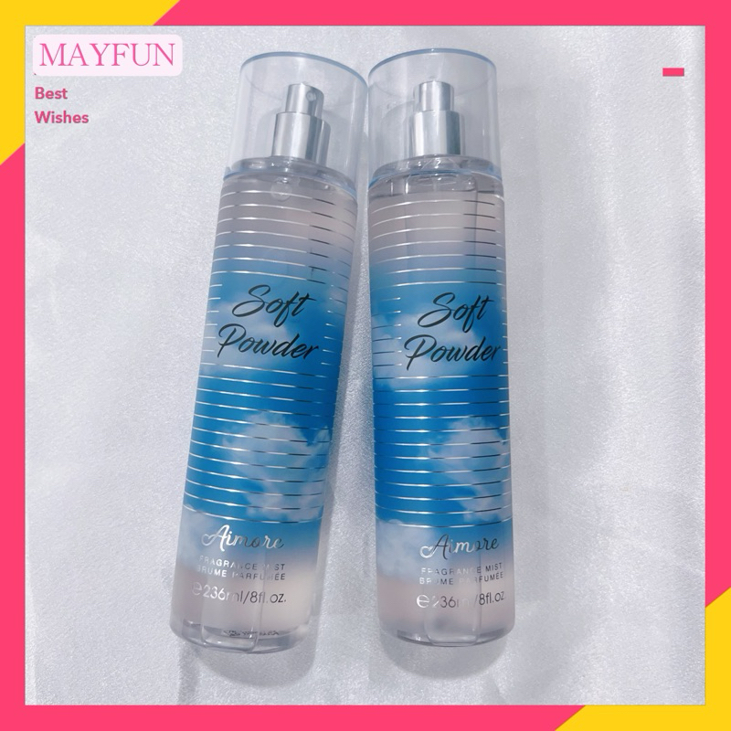BUY 1 TAKE 1 AIMORE SOFT POWDER 236ML PERFUME FOR WOMEN | Shopee ...