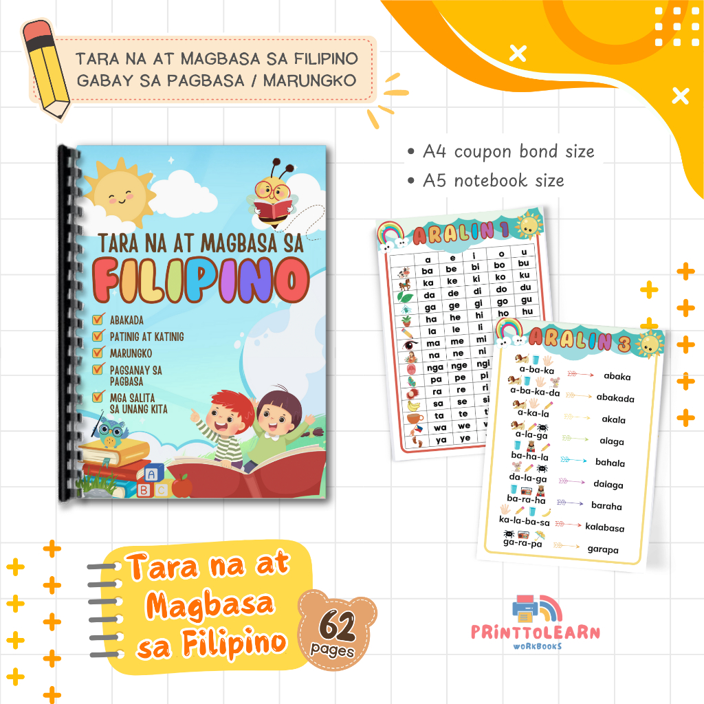 Tara na at Magbasa Gabay sa Pagbasa Marungko | Filipino Reading ...