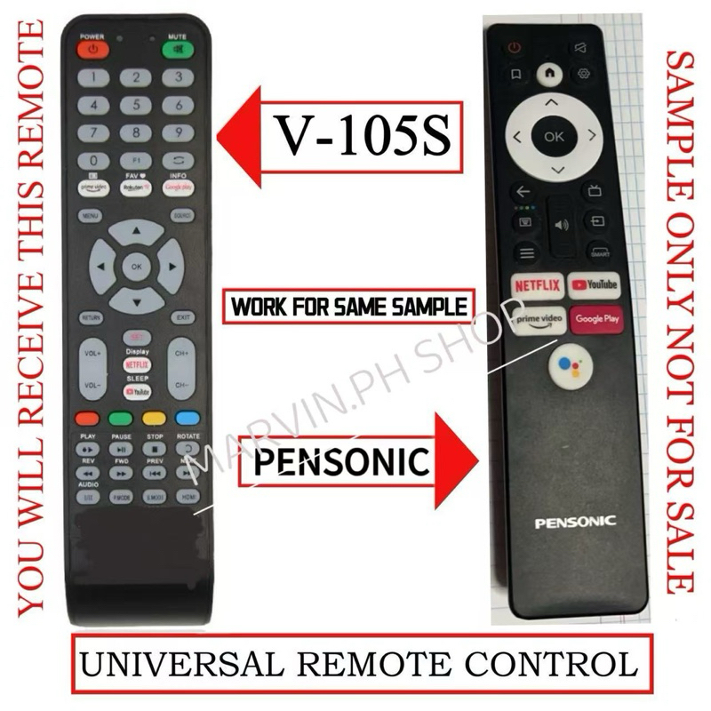 Ready to use pensonic smart tv remote (universal)100% na gagana sa tv ...