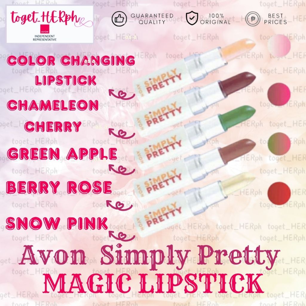 Avon Simply Pretty Magic Lipsticks 4g / Magic Lip balm | Shopee Philippines