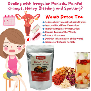 Menstrual Detox Tea for Womb Pain Relief, Heavy Bleeding, Long Periods ...