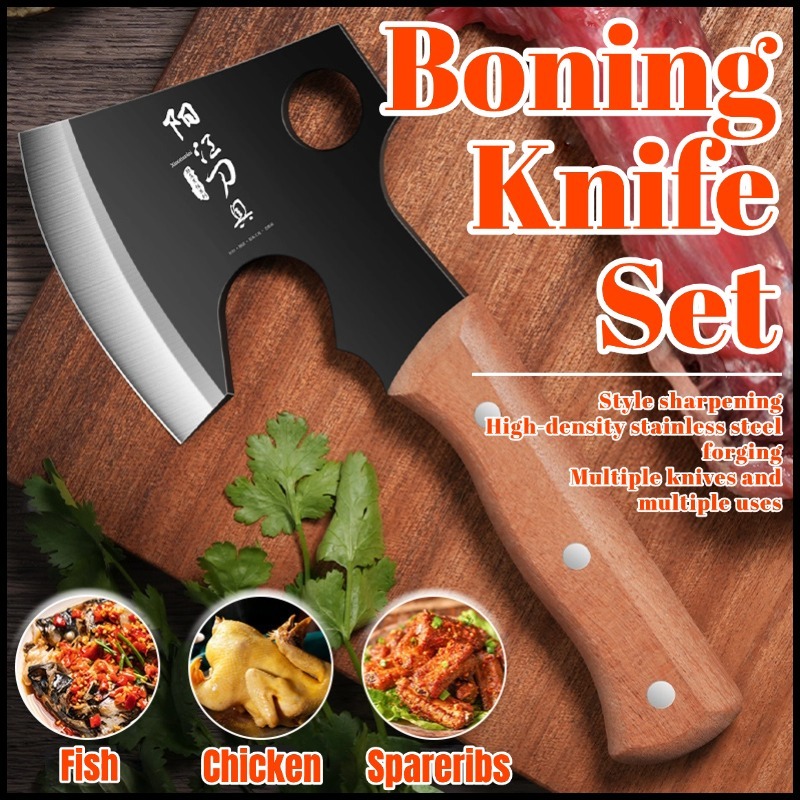 Kitchen Bone Knife Meat Knife Damascus Japanese Knife Multifunctional ...