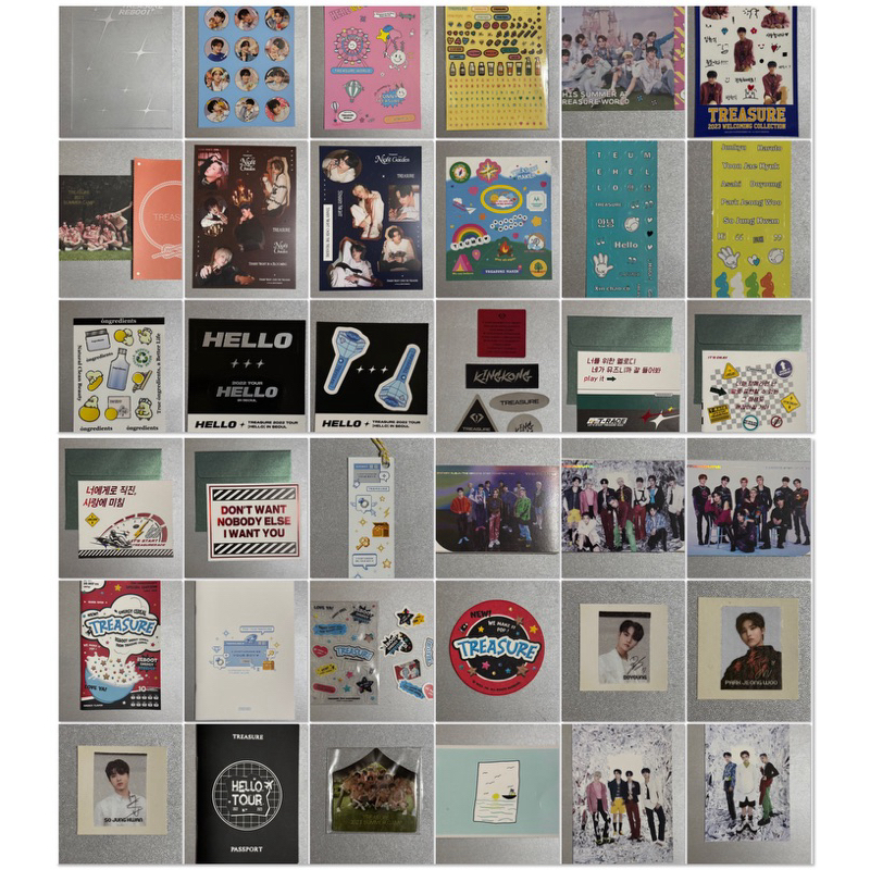 [ONHAND] Treasure Assorted (Postcard, Sticker, Photocard, 4 cut ...