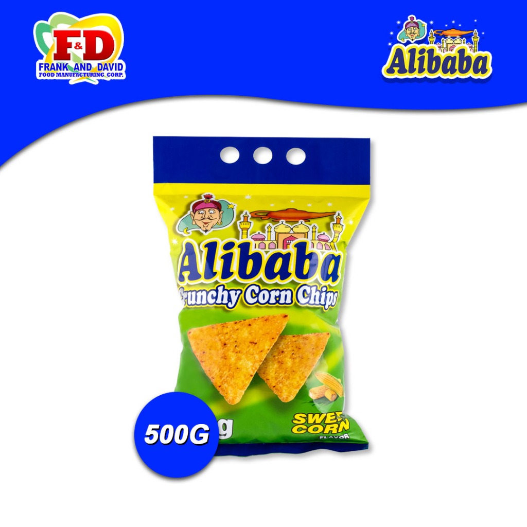 Alibaba Crunchy Corn Chips - Sweetcorn Flavor 500g | Shopee Philippines