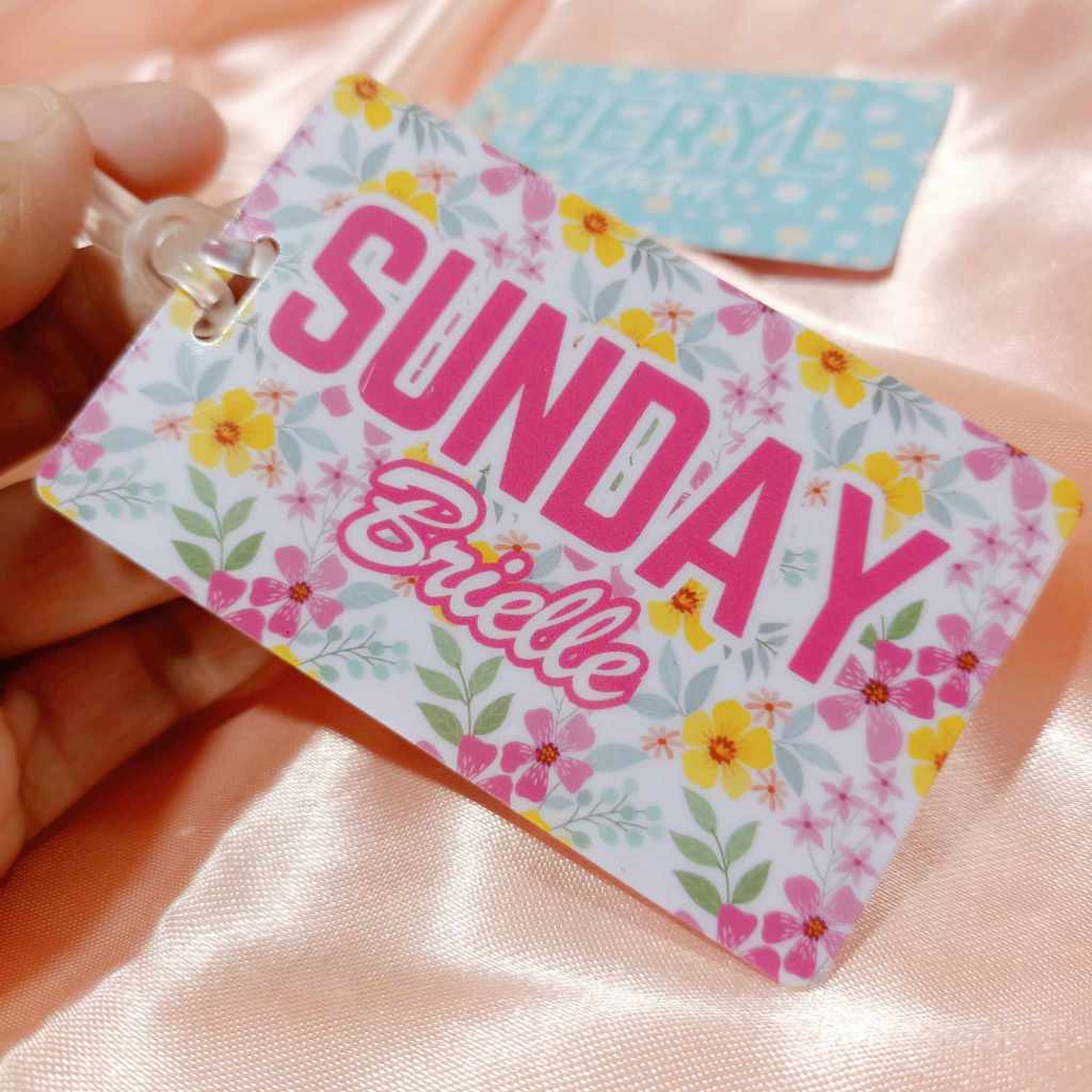 Personalized Luggage Tags Bag Tags ATM Card Size (Flower Designs ...