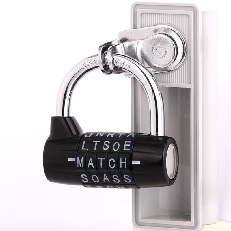 YOTOOL 5Digit Alphabet Combination Padlock Heavy Duty Lock Gym Locker ...