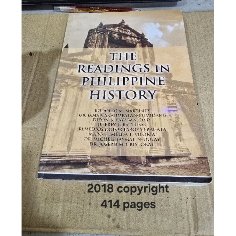 The Readings in the Philippines History By. Rodolfo M. Martinez ...