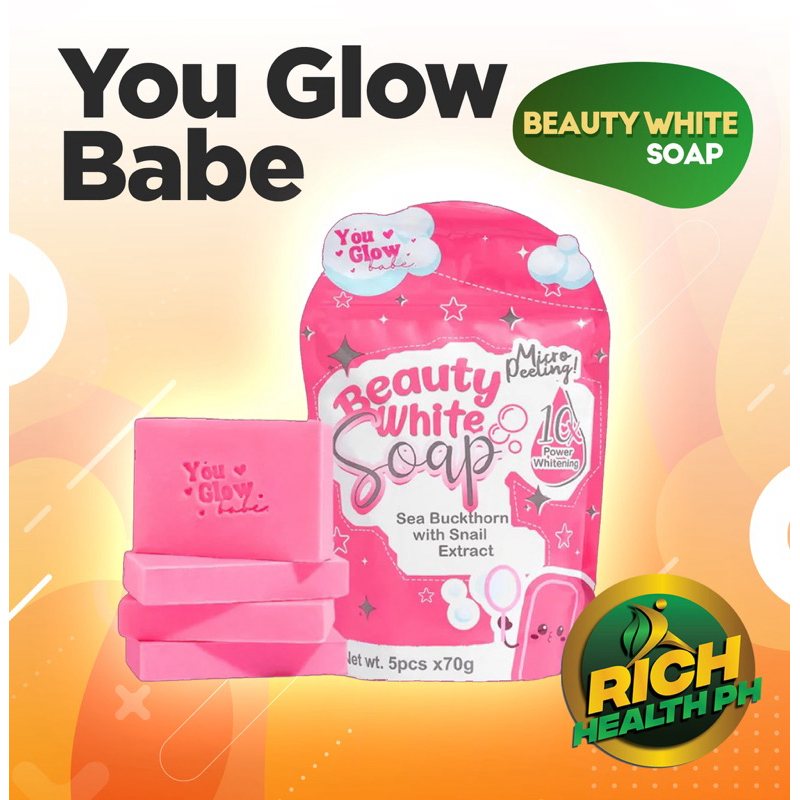 Beauty White Soap 5pcs per pouch 70grams with Sea Buckthorn, Snail ...