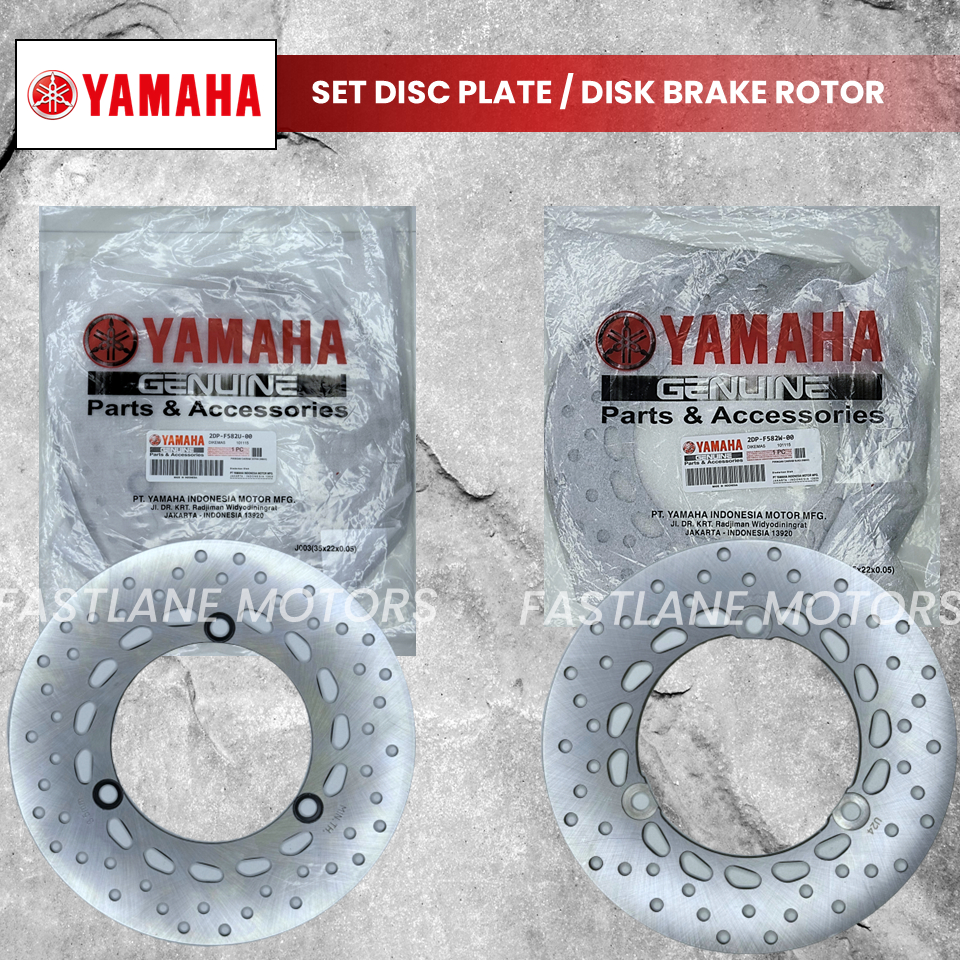 YAMAHA FRONT & REAR DISC PLATE / DISK BRAKE ROTOR (2DP-F582W-00 & 2DP-F582U-00) NMAX / AEROX V1 ...