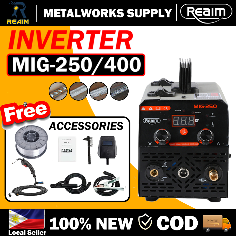 REAIM MIG Portable Welding Machine Inverter MIG-250 TIG/MIG/MMA 3IN1 ...