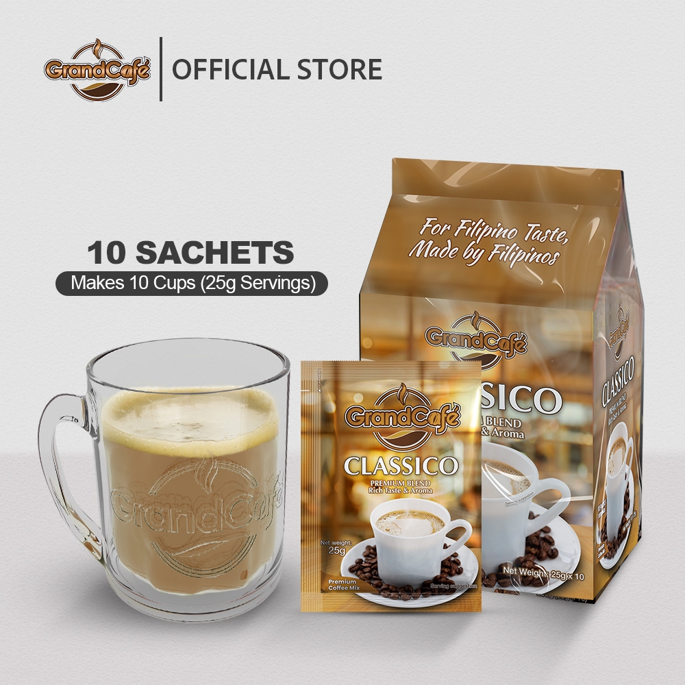 GrandCafe Classico Original Blend Rich Taste & Aroma Single Pack 25g x ...