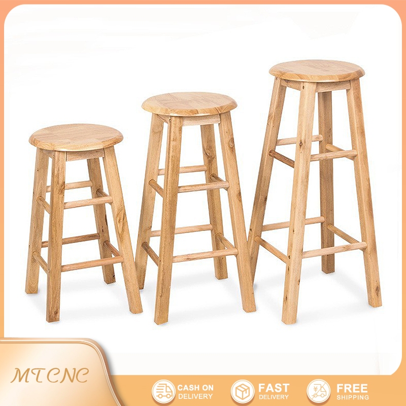 Chair High footed step stool Simplicity Milk tea shop Bar Household ...