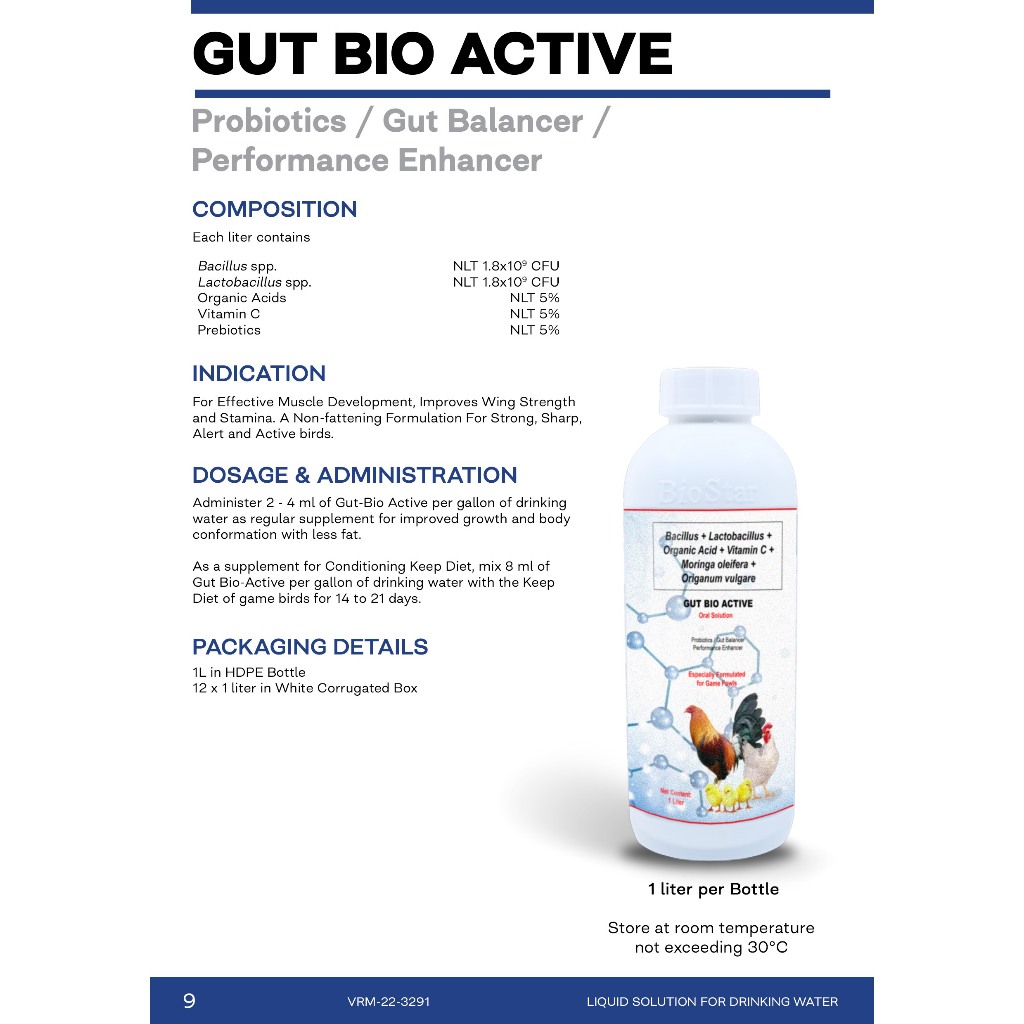 BIOSTAR GUTBIO ACTIVE ORAL SOLUTION ( GUT BALANCER / PROBIOTIC ...