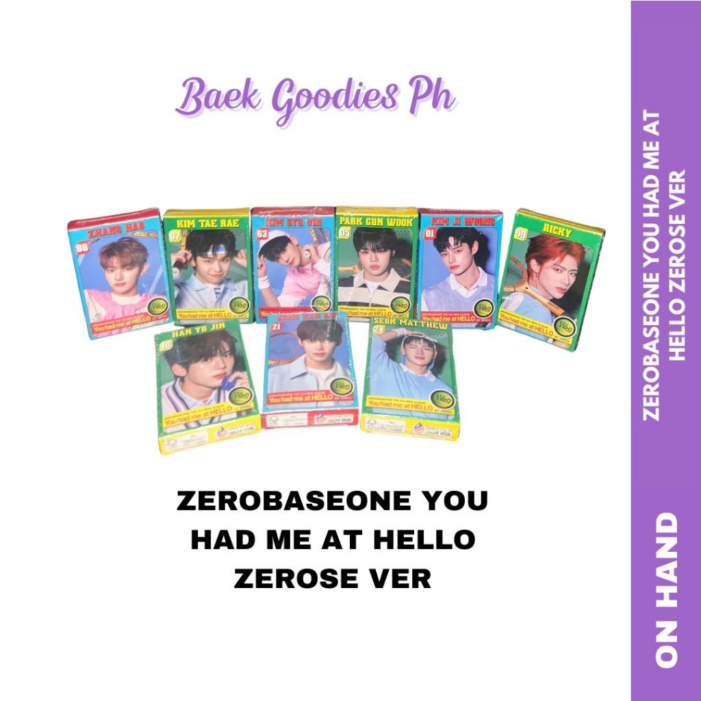 ZeroBaseOne You Had Me at Hello [Zerose ver] Unsealed Album | Shopee ...