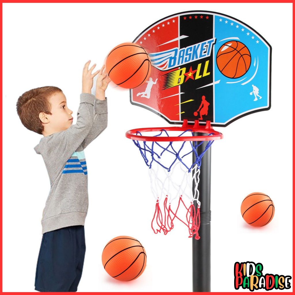 Kids' Mini Basketball Set- Indoor & Outdoor, Adjustable Stand, Sturdy ...