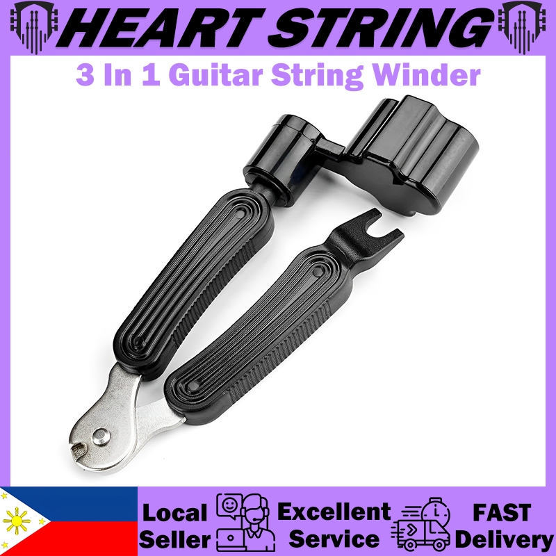 Heart String 3 IN 1 Guitar String Changer Multifunctional Guitar Tool ...