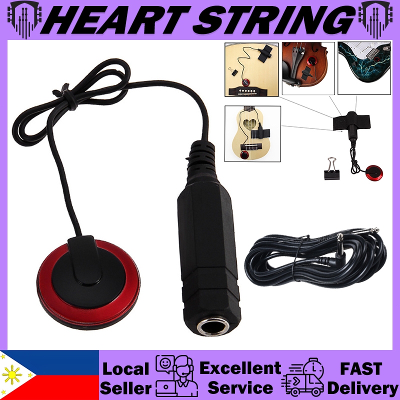 Heart String Pickup Professional Piezo Contact Pickup for Violin ...