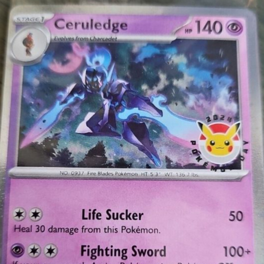 Ceruledge - (SEALED) Pokemon Day 2024 STAMPED Promo Card Pokemon - Poke ...