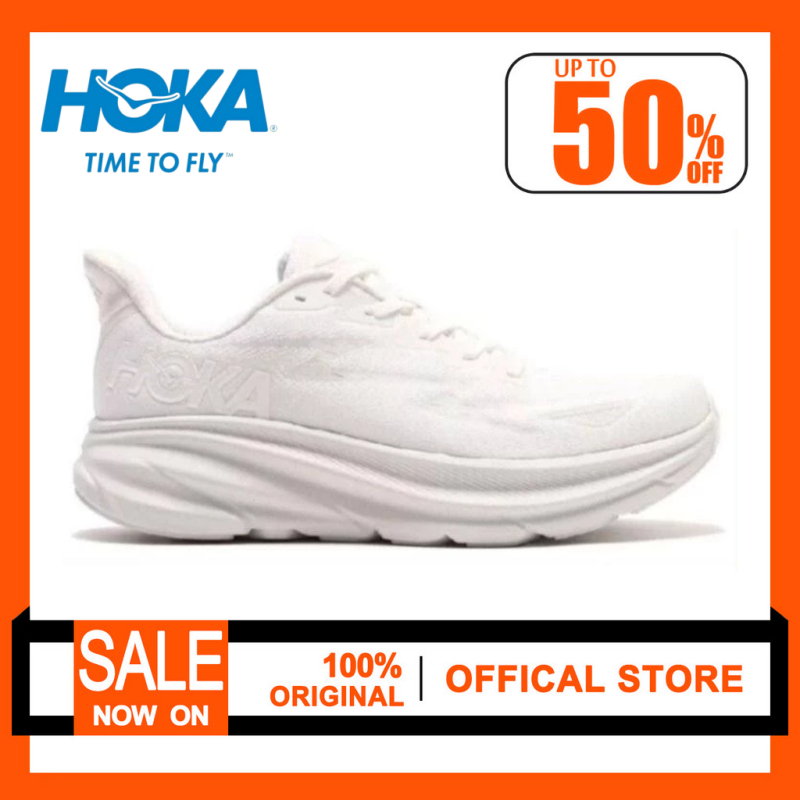 HOKA Clifton 9 Men and Women Sports Running Shoes Casual Sneakers White ...