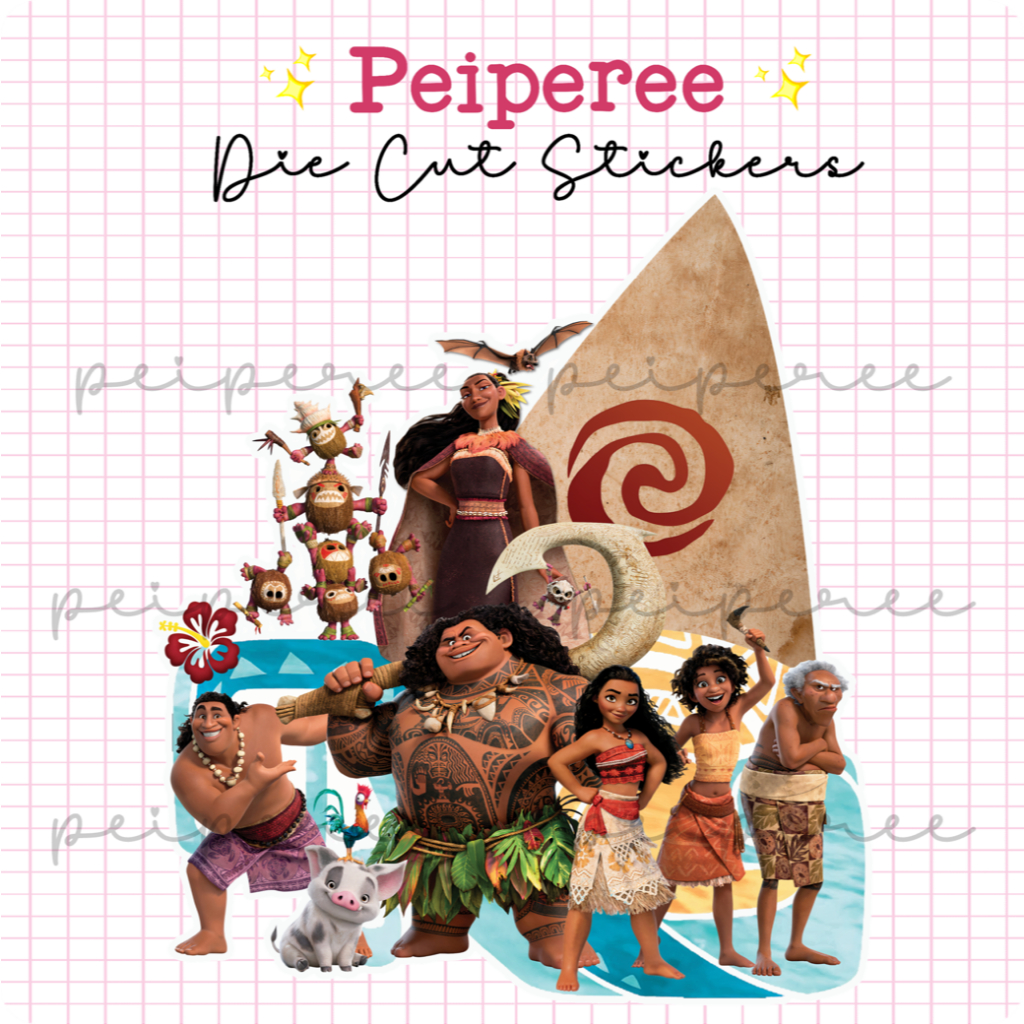 Moana Sticker, Waterproof Moana 2 Sticker | Shopee Philippines