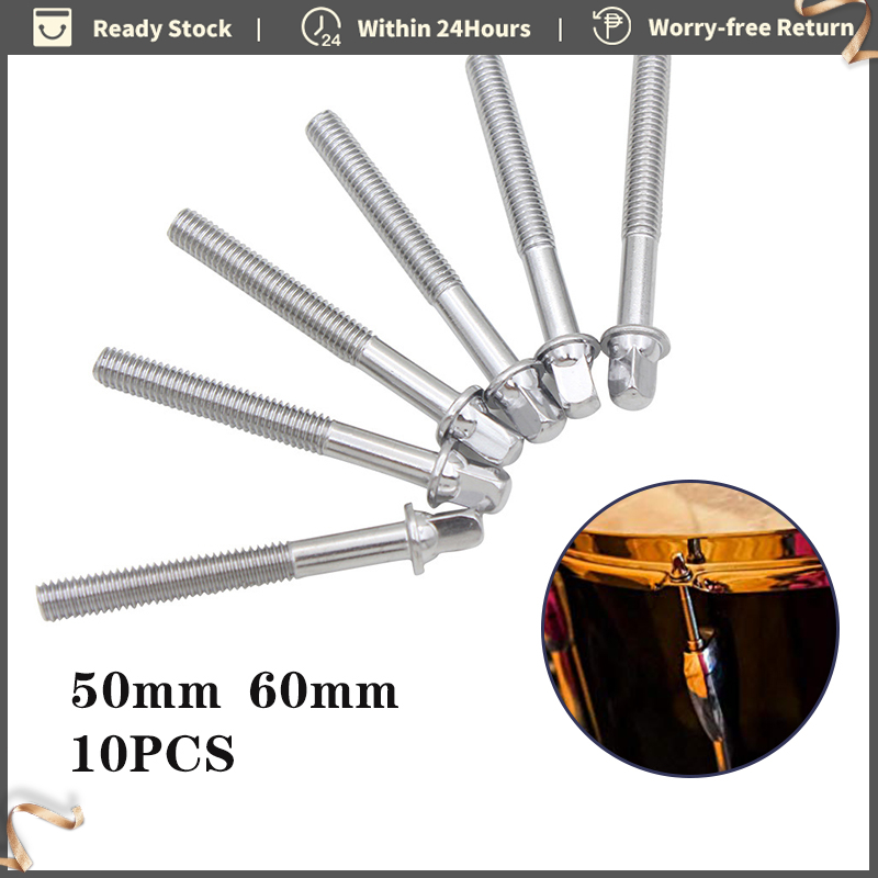 10pcs Stainless Steel Drum Tight Screw Tension Rods Drum Screws for ...