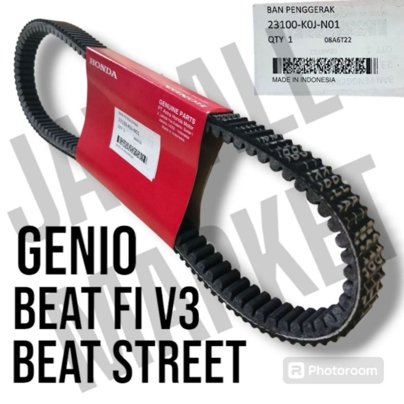 V-Belt Genio, Beat Fi v3, Beat Street . Drive Belt (23100-K0J-N01) for ...