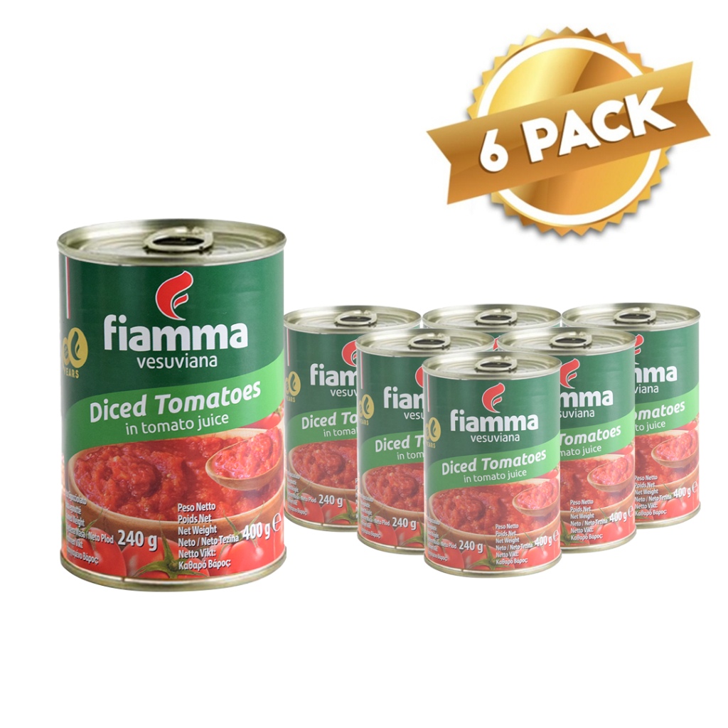 Fiamma Diced Tomatoes 400g (Pack of 6) | Shopee Philippines