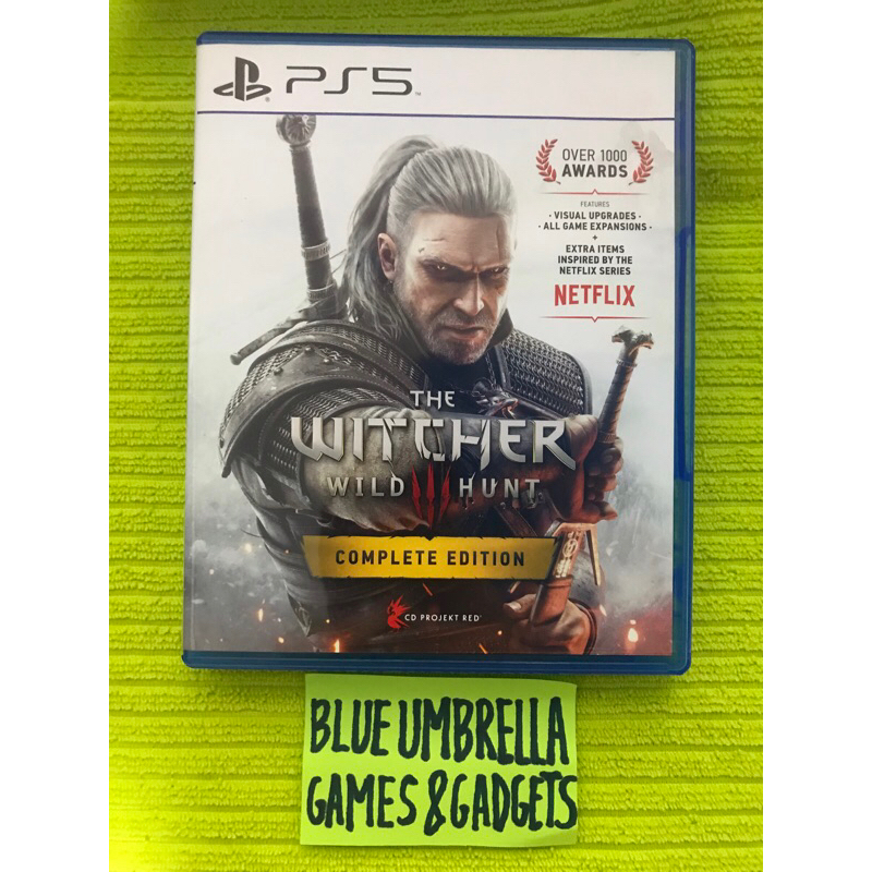 Witcher 3 Complete Edition PS5 Region 3 VERY RARE Playstation 5 R3 Witcher3 Wild Hunt Netflix ...