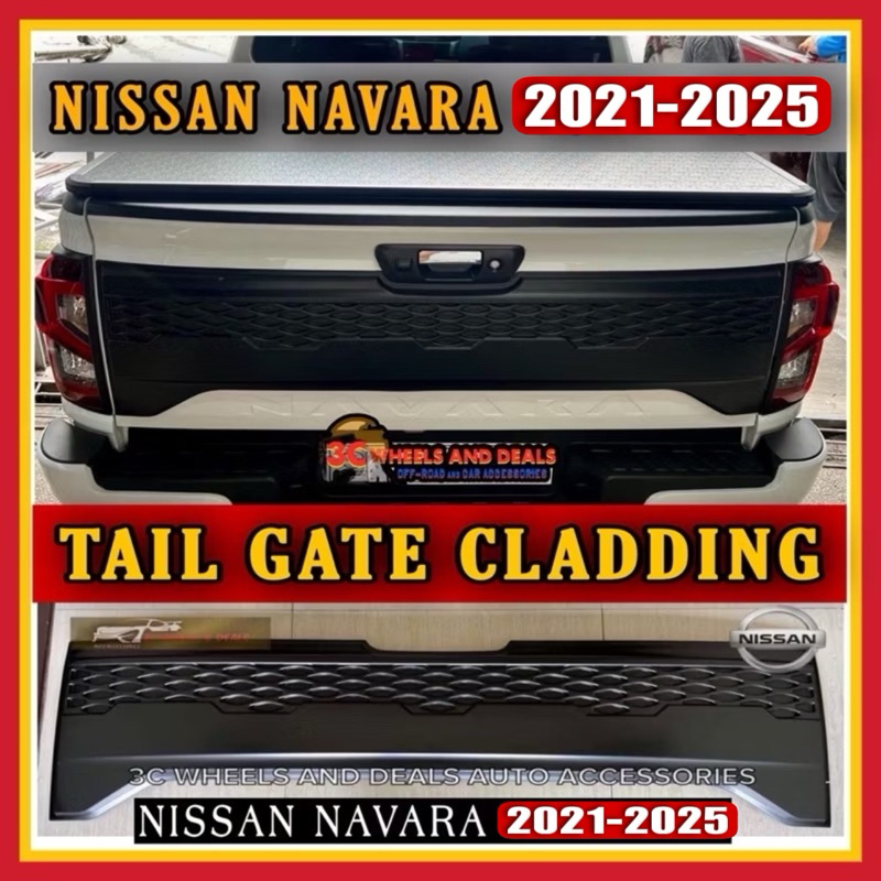 NISSAN NAVARA 2021-2025 TAIL GATE CLADDING/REAR BODY CLADDING (nissan ...