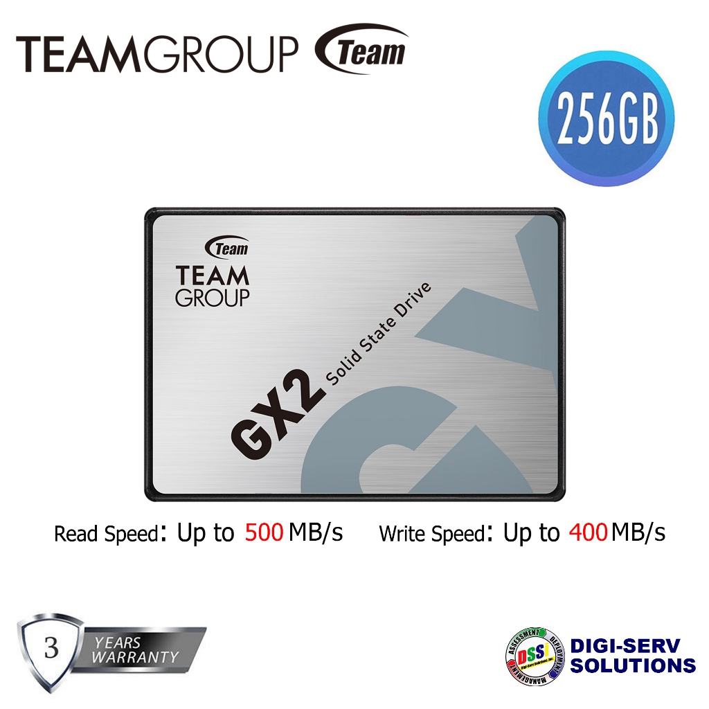 TEAM GX2 256GB SSD 2.5 SATA | Shopee Philippines