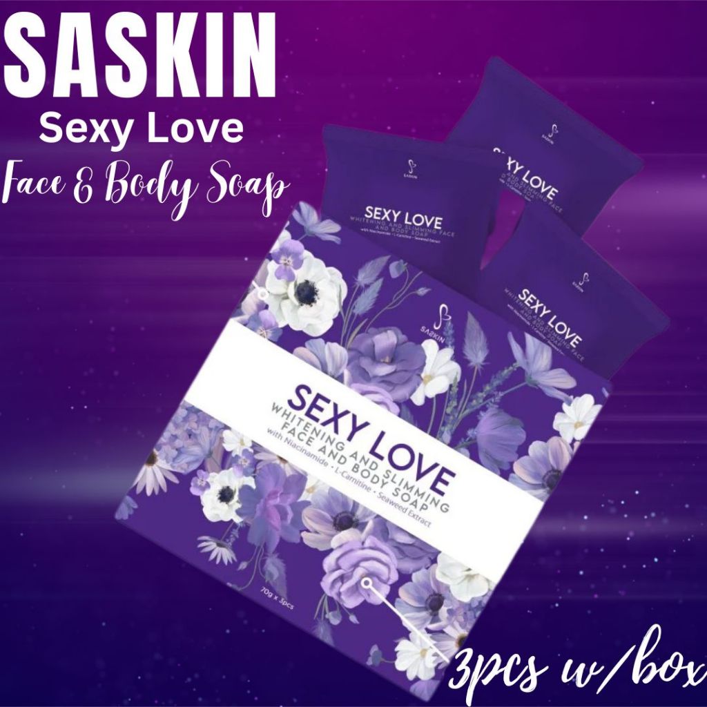 Saskin Sexy Love face&body Soap(3pcs with box) | Shopee Philippines
