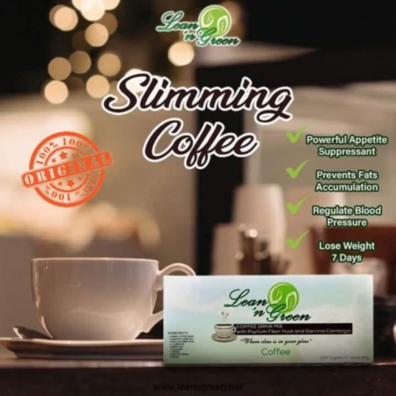 Lean n Green Coffee Drink with Psyllium Fiber Husk ( Authentic Product ...