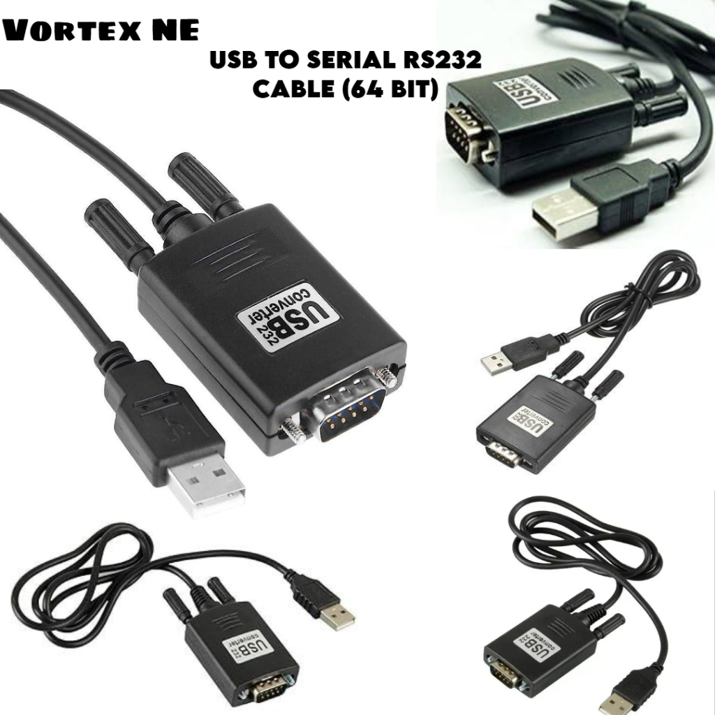 USB TO SERIAL RS232 CABLE (64 BIT) | Shopee Philippines