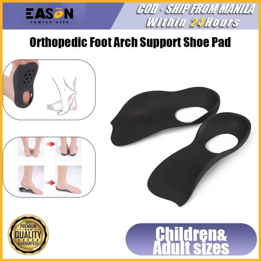 Unisex Orthopedic Foot Arch Support Shoe Pad Flatfoot Orthotics Cubitus ...