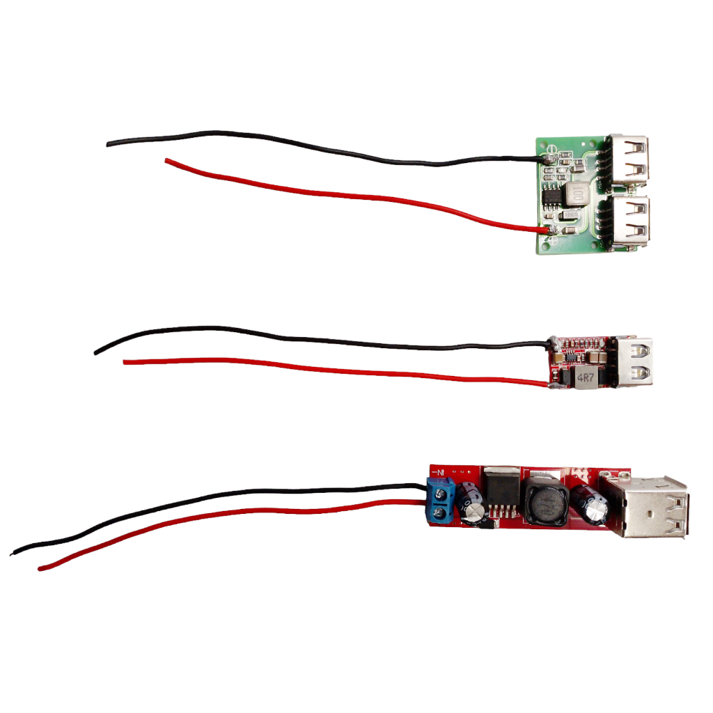 ONE PC STEP DOWN USB DC-DC BUCK CONVERTER MODULE with WIRE, 6-24V to 5V ...