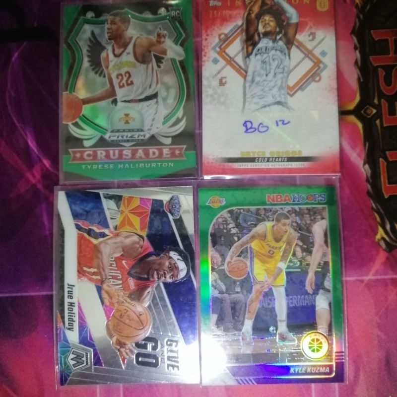 Bryce Griggs Tyrese Halliburton NBA cards lot Panini plus Bonus card ...